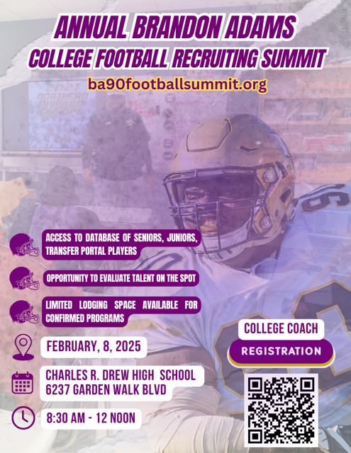 2025 Brandon Adams Football Recruiting Summit - Brandon Adams Football ...